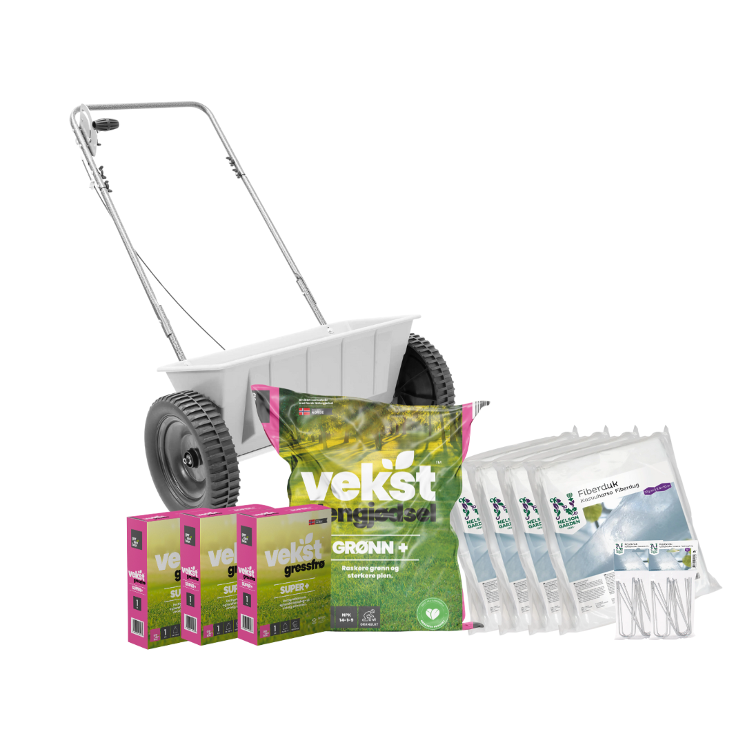Såpakke plen – komplett pakke for ny plen fra frø | Gardenbox